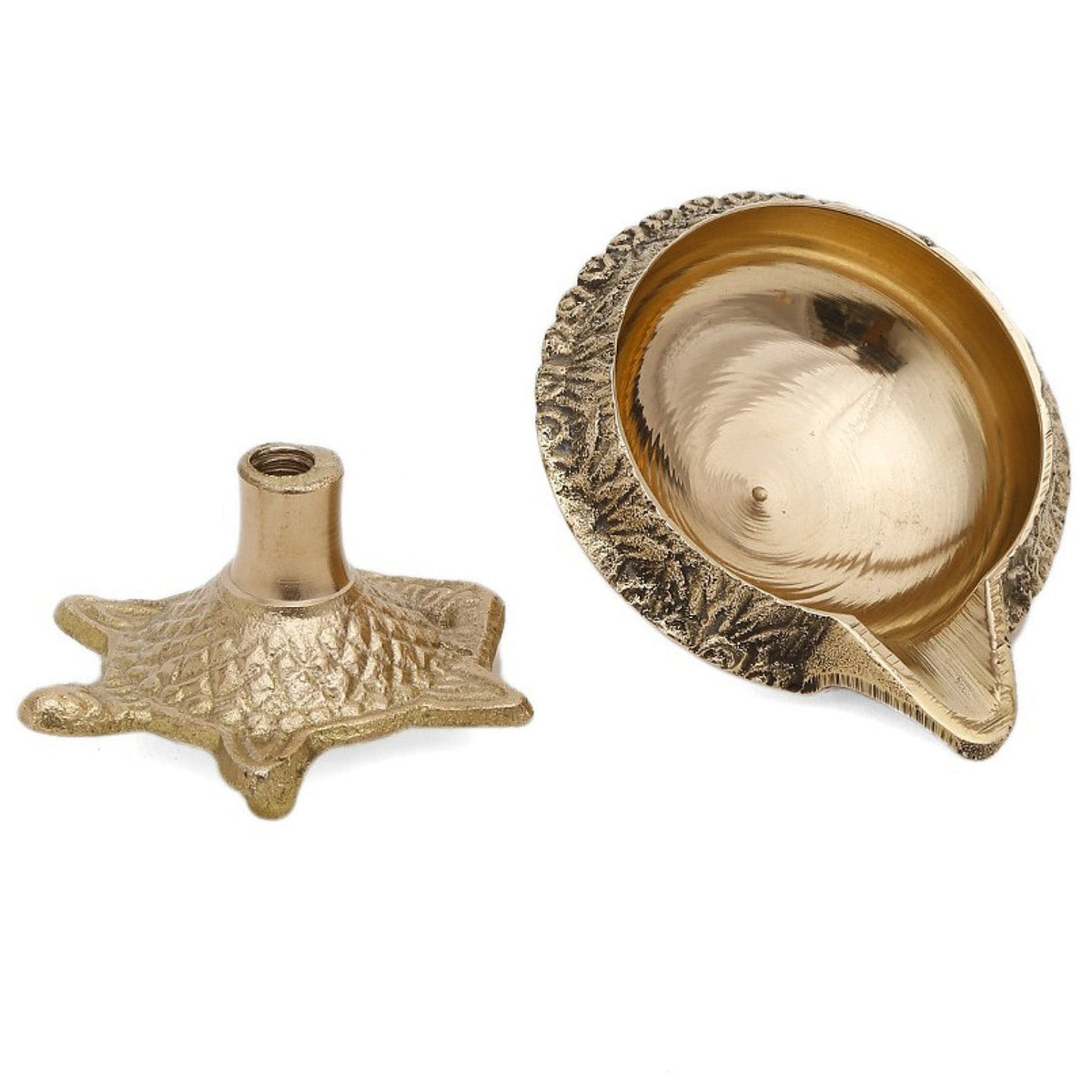 Brass Diya Kuber Kachhuwa (Tortoise) Diya for Pooja - Pack of 2 (2 Inc ...