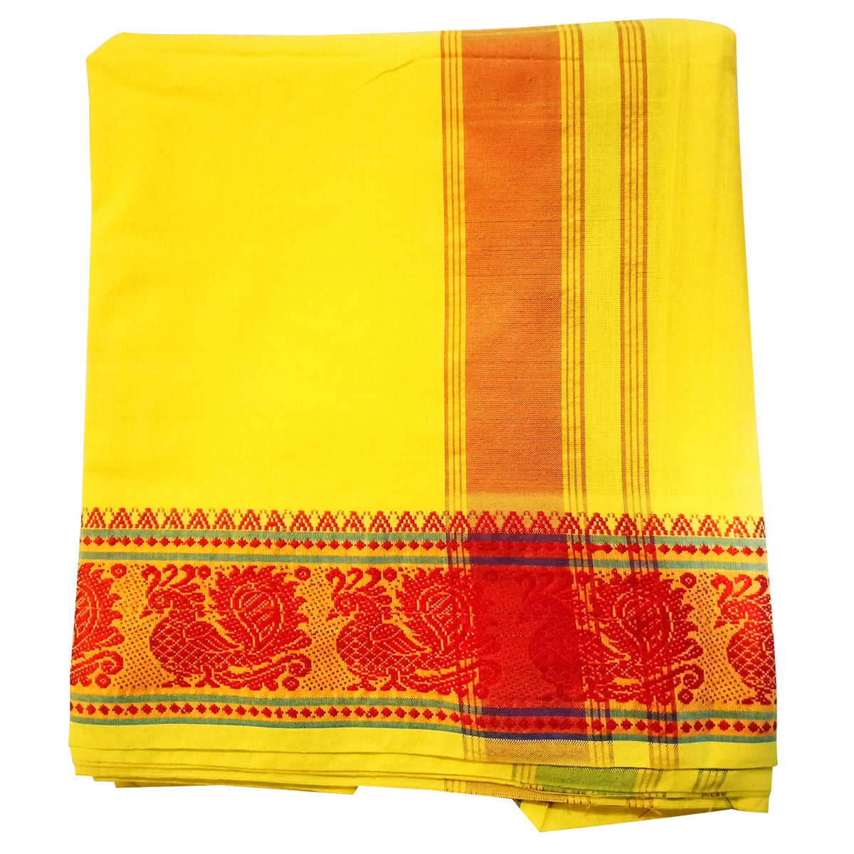 Cotton Dhoti / Lungi for Pooja - 2 Meters – My Divine Sutra