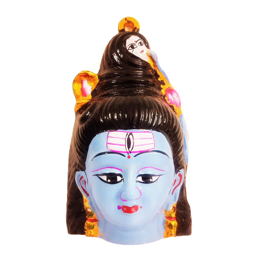 Buy Lord Shiva Face with Ganga Mahadev Wall Hanging 7x4 Inch | My ...